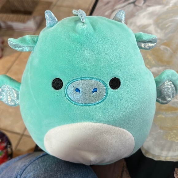 Squishmallows | Toys | Squishmallow Miles The Dragon Plush Teal | Poshmark